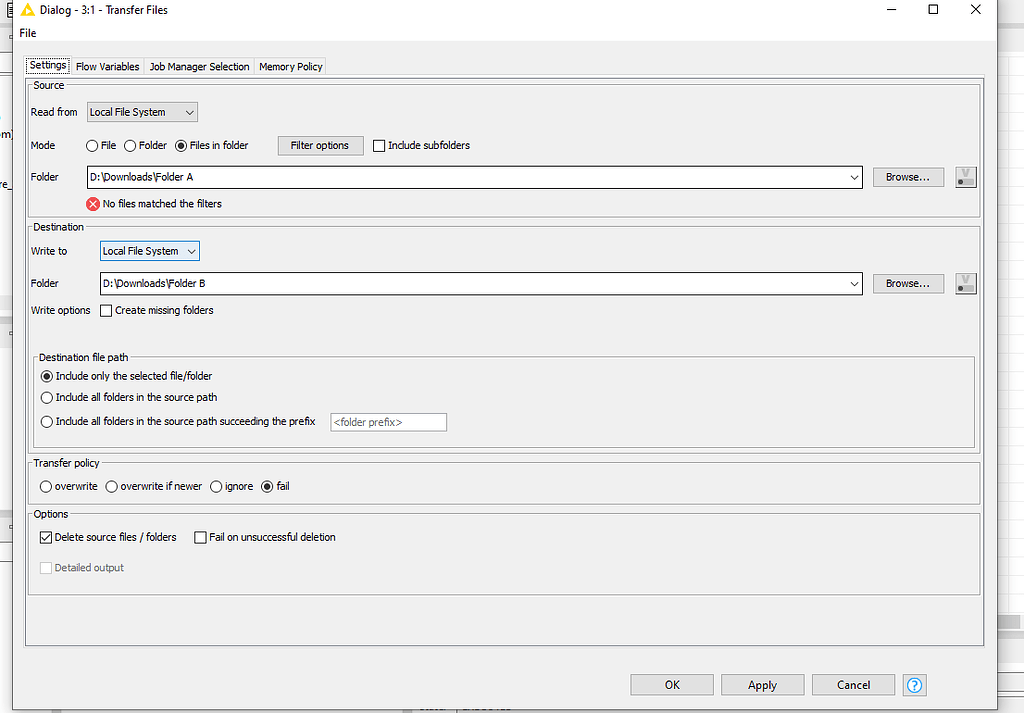 Move files from one folder to another - KNIME Analytics Platform - KNIME Community Forum