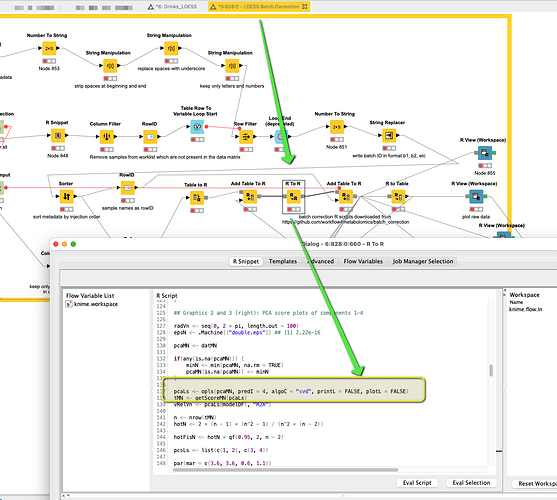 Problem with LOESS batch correction metanode - KNIME Extensions - KNIME ...