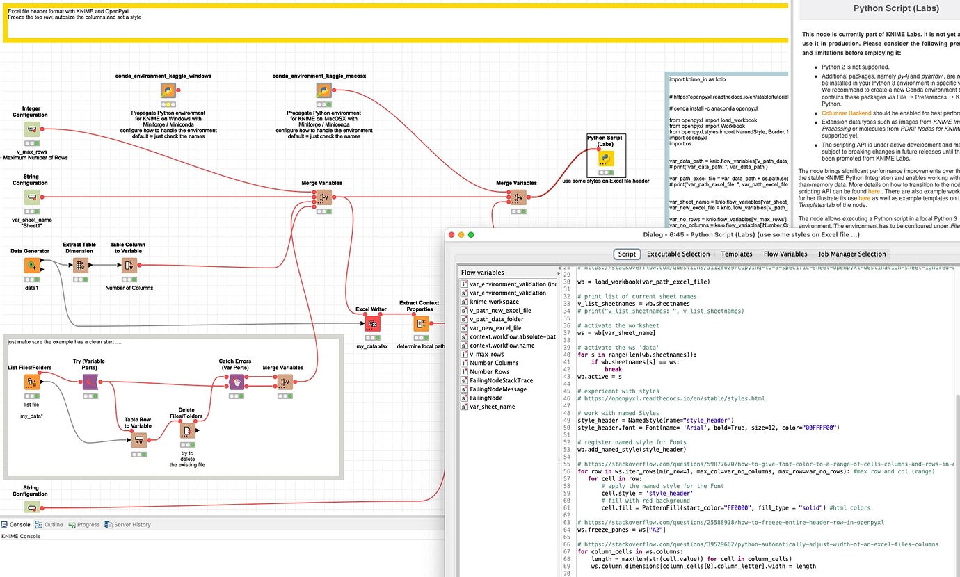 Extra simple workflow to color header row backgrounds in Excel file - KNIME Analytics Platform ...