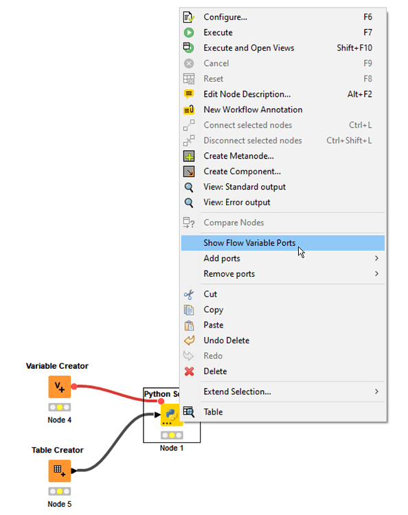 How to pass flow variables to a Python node? - KNIME Analytics Platform - KNIME Community Forum