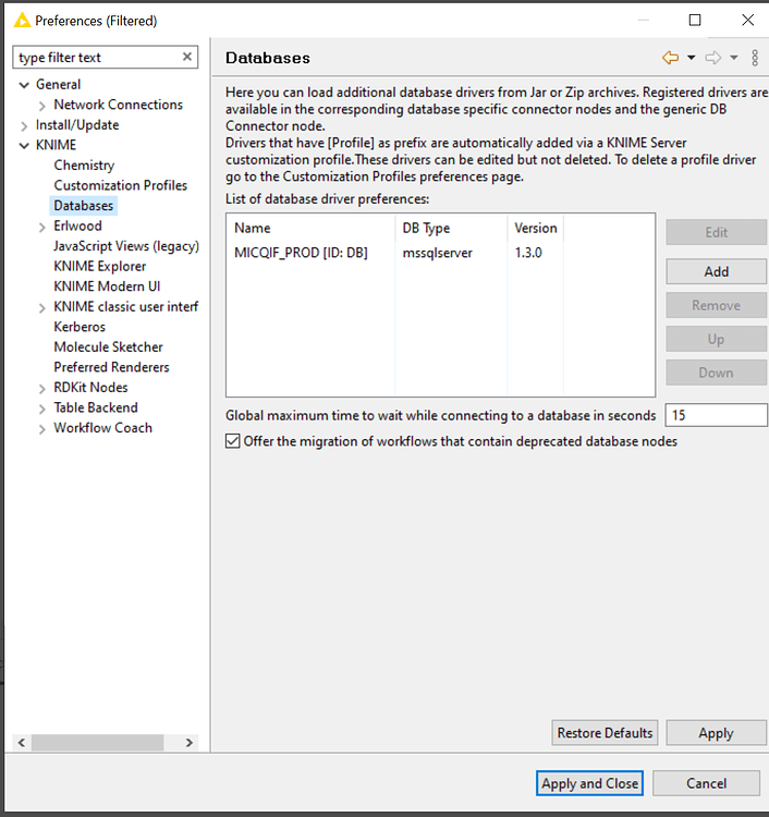 Database Connection For Microsoft Sql Server On Knime Knime