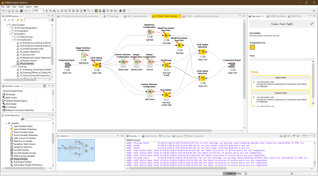 Partitioning node multiplying % by 10000 - KNIME Analytics Platform ...
