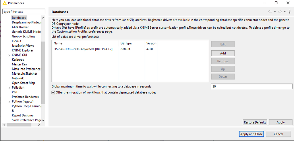 problems with a database connection - KNIME Analytics Platform - KNIME Community Forum