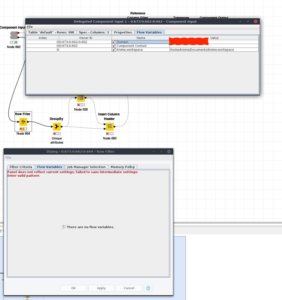 [BUG] – Flow Variable not available in Component Nodes - KNIME ...