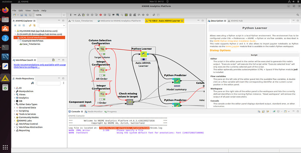 Python Learner stuck at loading - KNIME Analytics Platform - KNIME ...