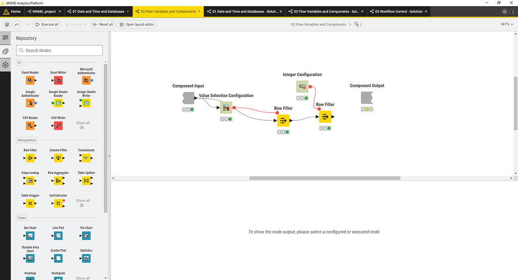 Component Output Has No Data Output Port Knime Analytics Platform
