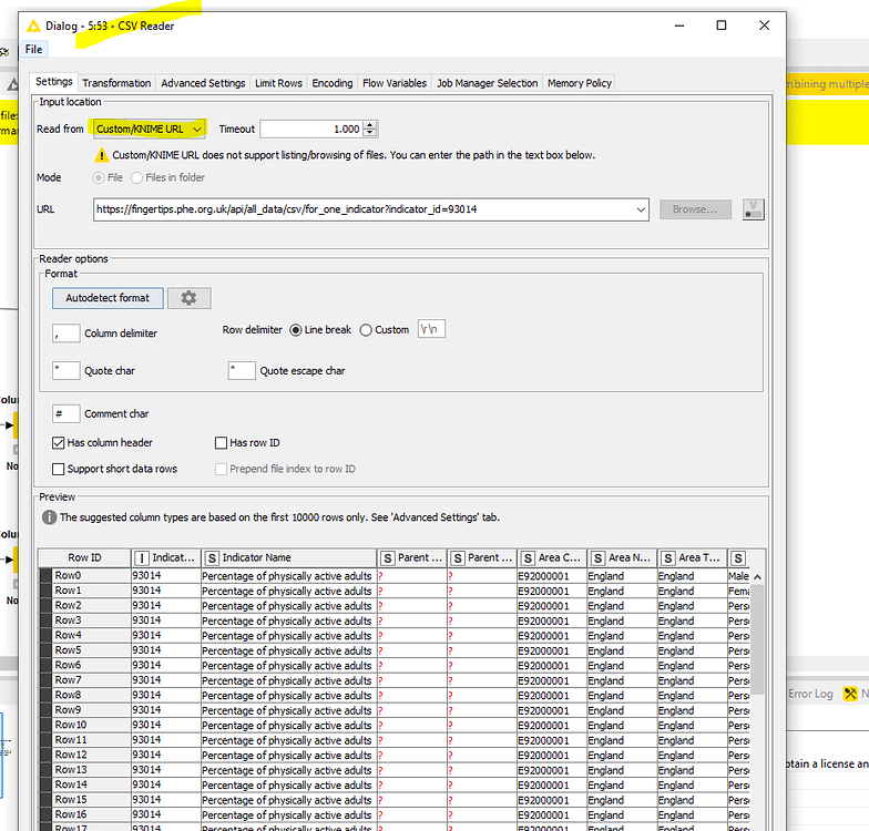 API .csv files - KNIME Analytics Platform - KNIME Community Forum