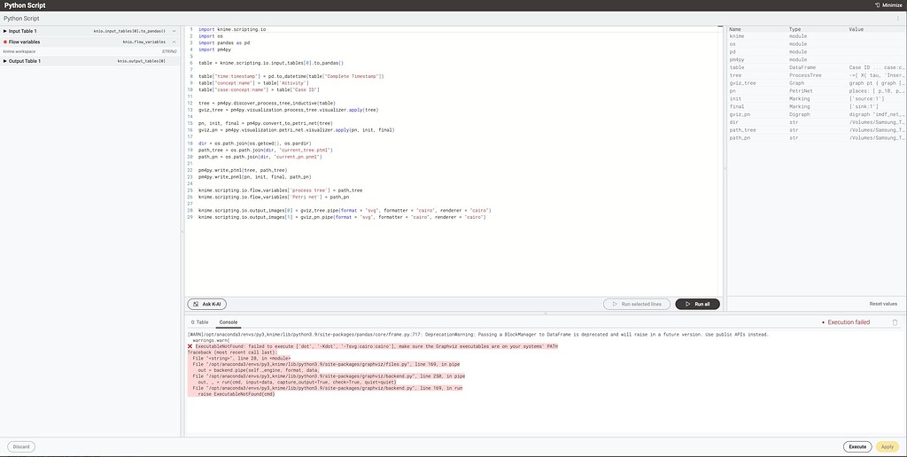 Issue with KNIME Python Script Node - KNIME Extensions - KNIME Community Forum