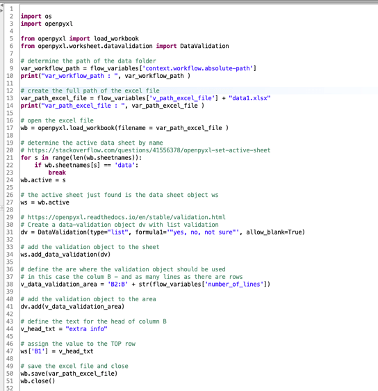 Write excel data file with column with drop down list. - KNIME Analytics Platform - KNIME ...