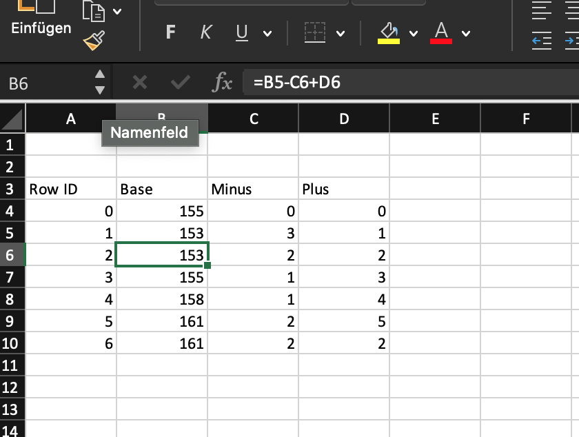 Knime Calculation How Can I Use A Value From The Row Before For A