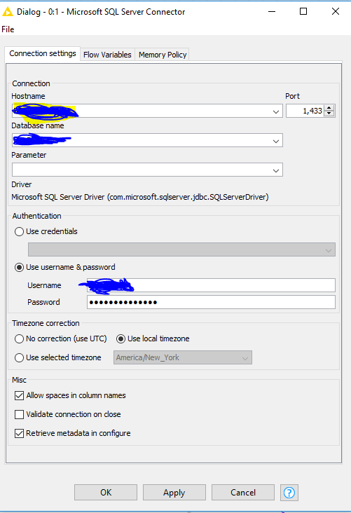 SQL server connection issue - KNIME Analytics Platform - KNIME ... SQL server connection issue - KNIME Analytics Platform - KNIME ...