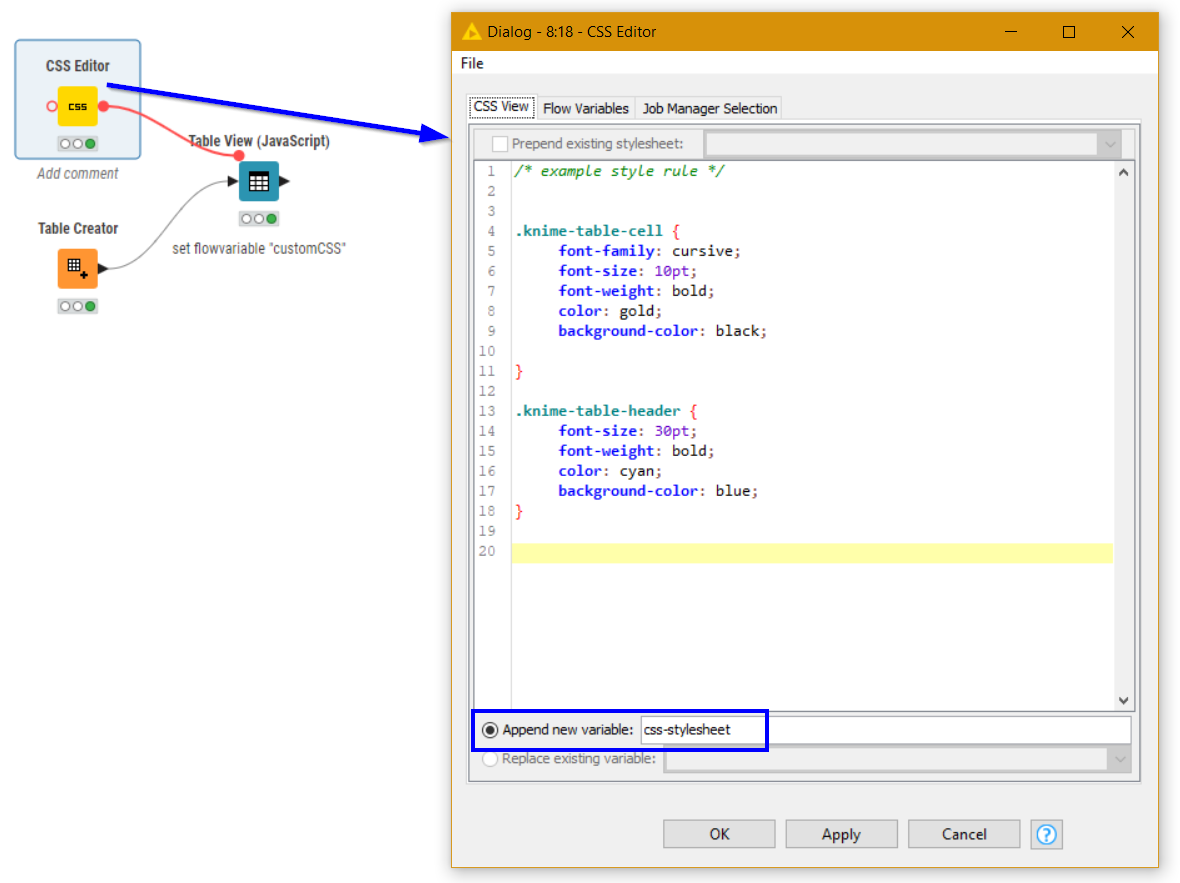How to change default font in table view in knime - KNIME Extensions - KNIME Community Forum