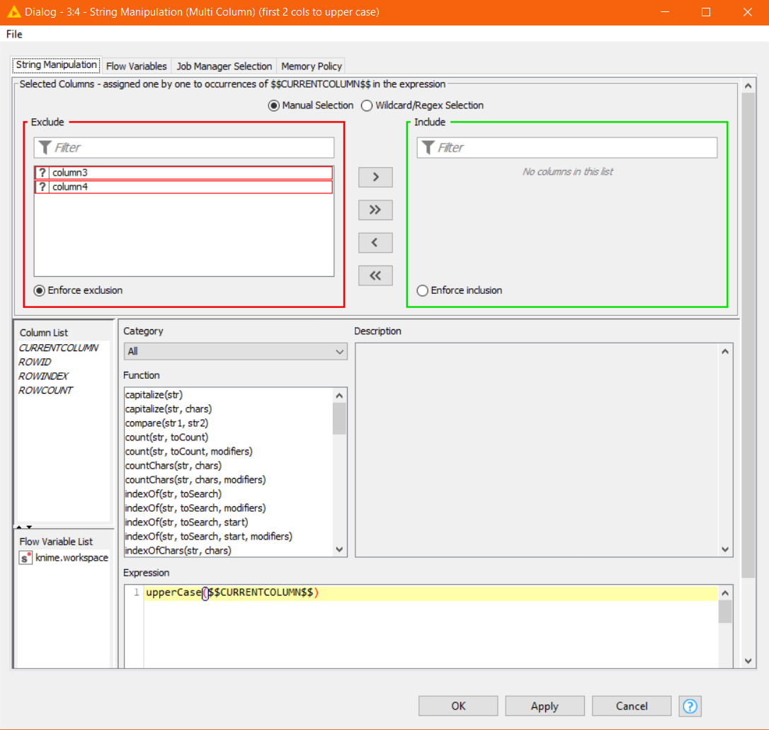 String Manipulation Multi Column Resets Configuration Every Time I Open My Workflow Knime