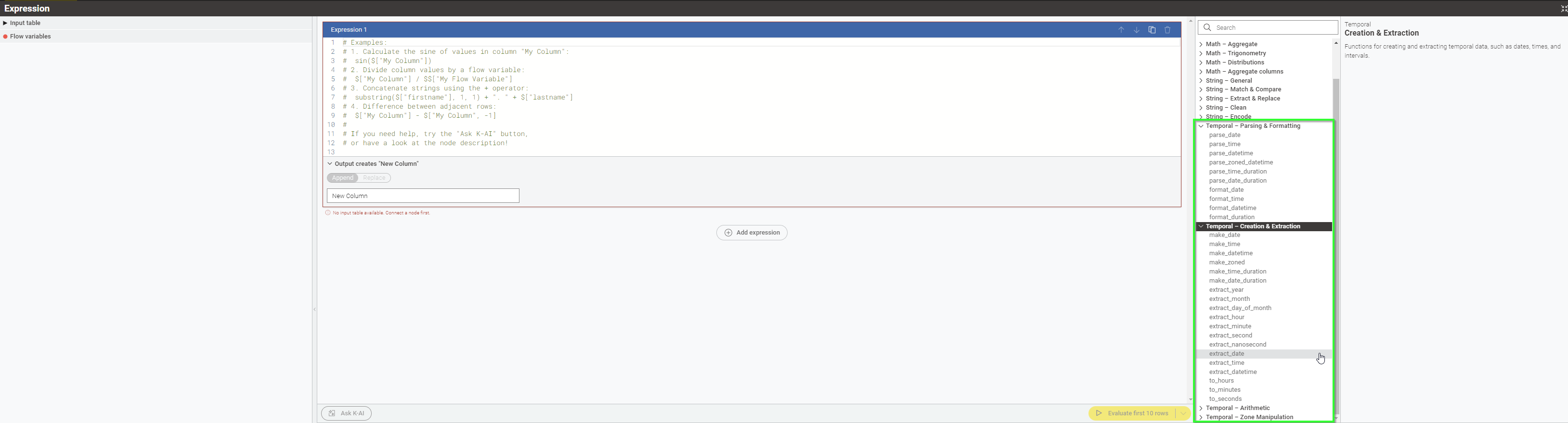 Function questions about dates in Expression nodes - KNIME Analytics ...