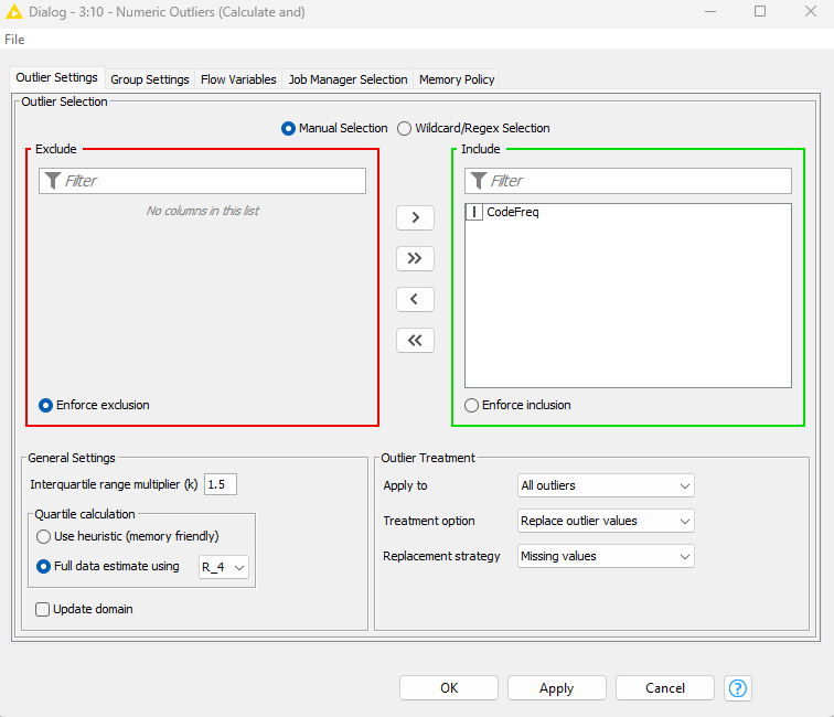 After Data Cleaning - Who were the outliers - KNIME Analytics Platform ...