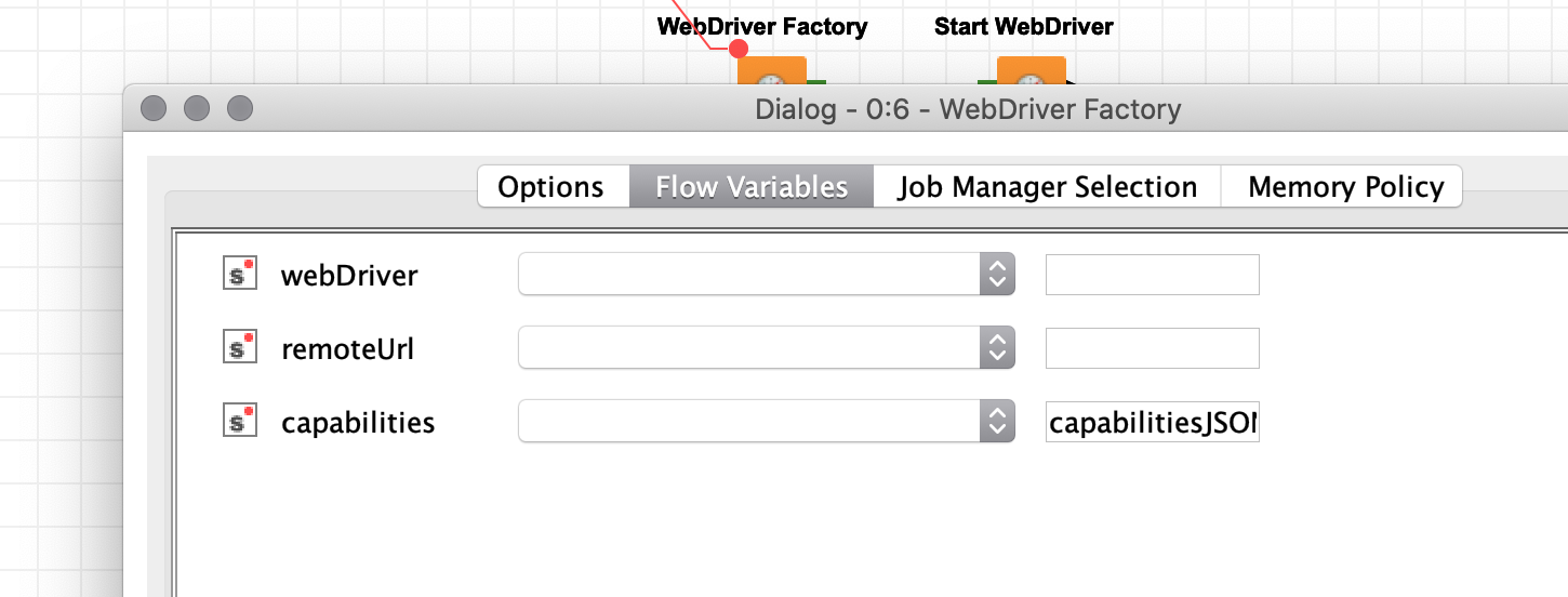 How to set Webdriver capabilities with a Flow Variable? - Community Extensions - KNIME Community ...