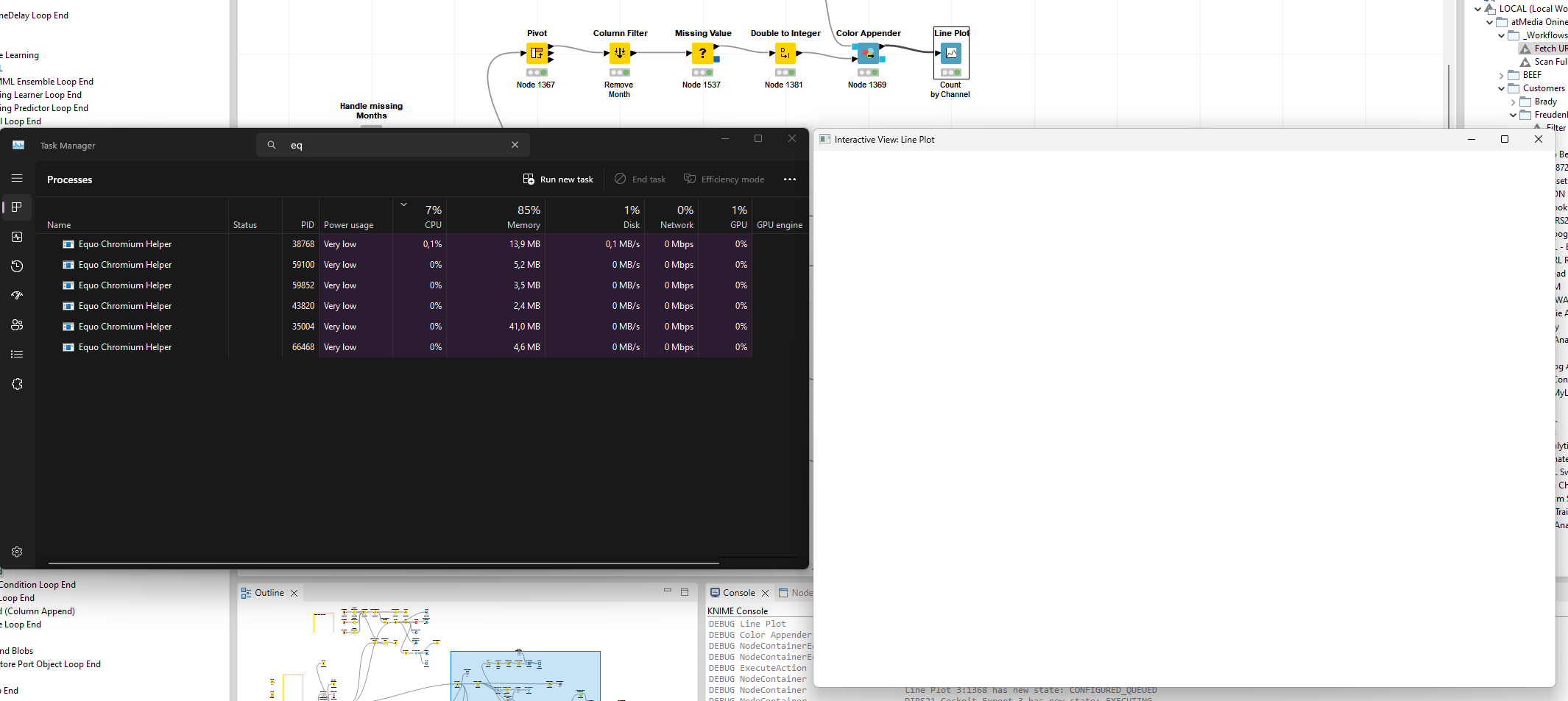 Line Chart: View with significant lag while configuring Node - Feedback & Ideas - KNIME ...