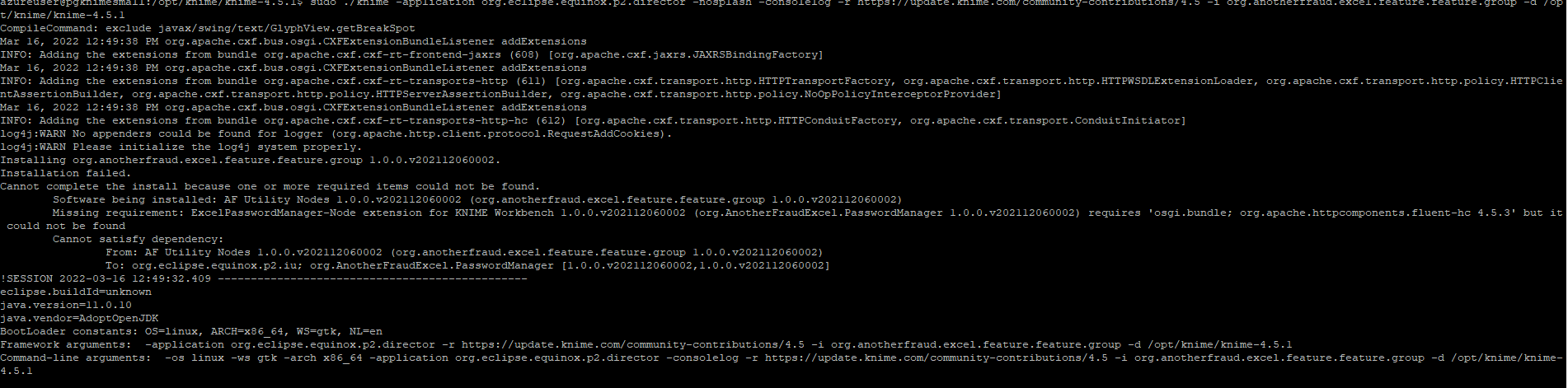 Azure Knime Server - install extenstion failed - KNIME Server - KNIME ... Azure Knime Server - install extenstion failed - KNIME Server - KNIME ...