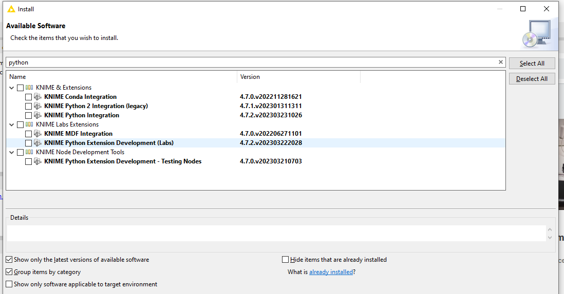 KNIME 4.7.2 Error in console after installation of Python extensions - KNIME Analytics Platform ...