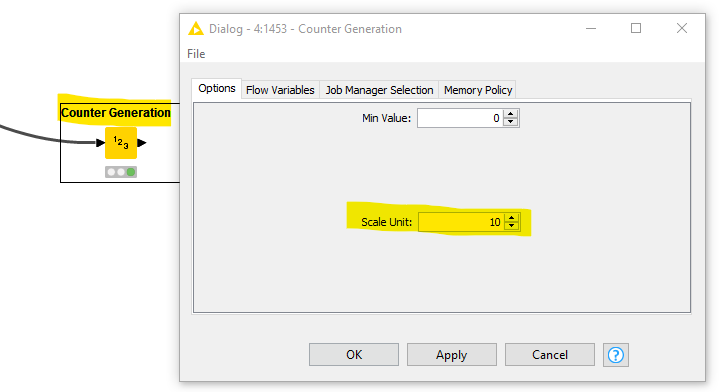 insert serial progression by 10 - KNIME Analytics Platform - KNIME ...