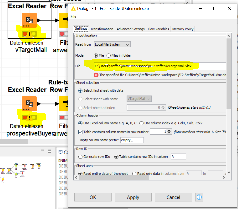 Execute failed: ("NullPointerException"): null Decision Tree Ruleset - KNIME Analytics Platform ...