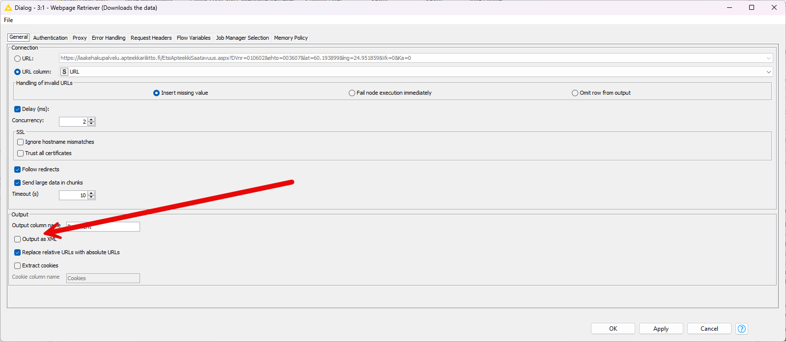 Webpage retriever XML error after upgrading to 5.3. - KNIME Analytics ...