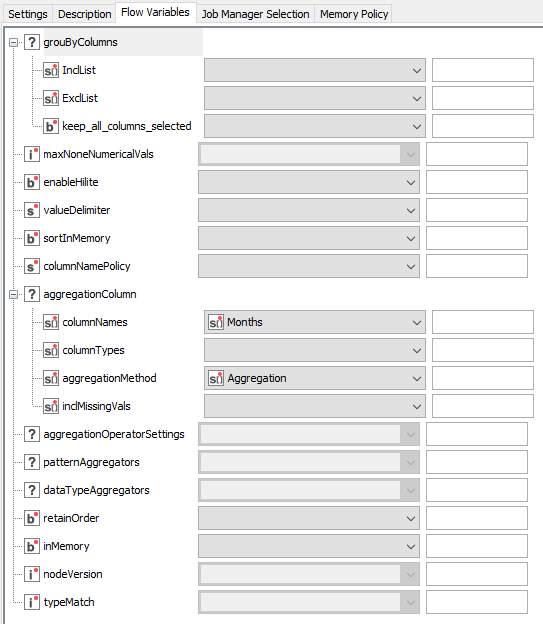Group By with Flow Variables and NO grouping column - KNIME Analytics Platform - KNIME Community ...