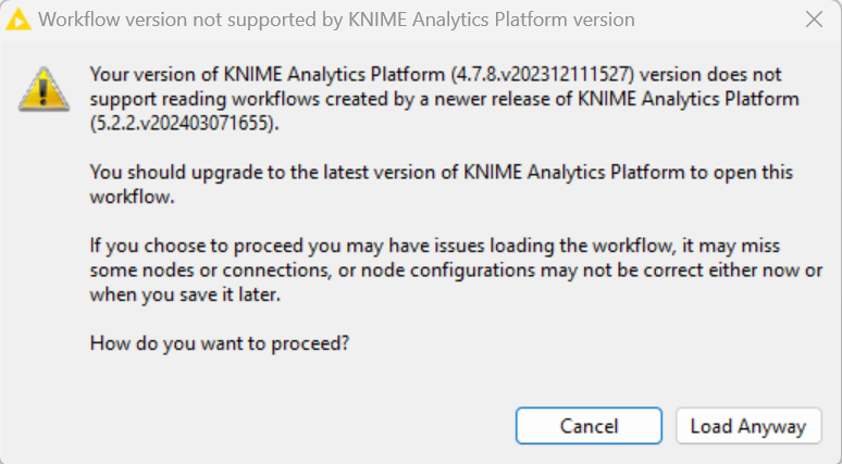 KNIME Version - KNIME Analytics Platform - KNIME Community Forum