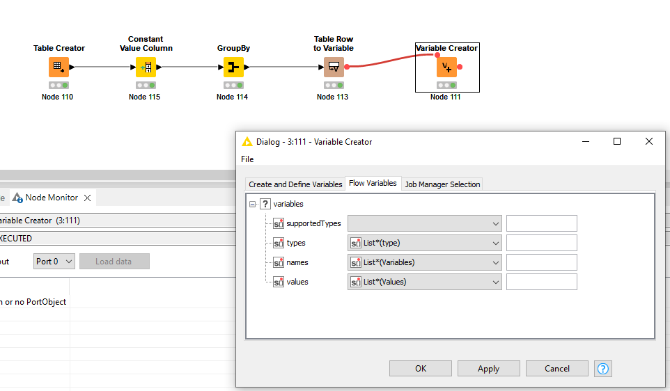 Table convert into flow variables and respective values - KNIME Analytics Platform - KNIME ...