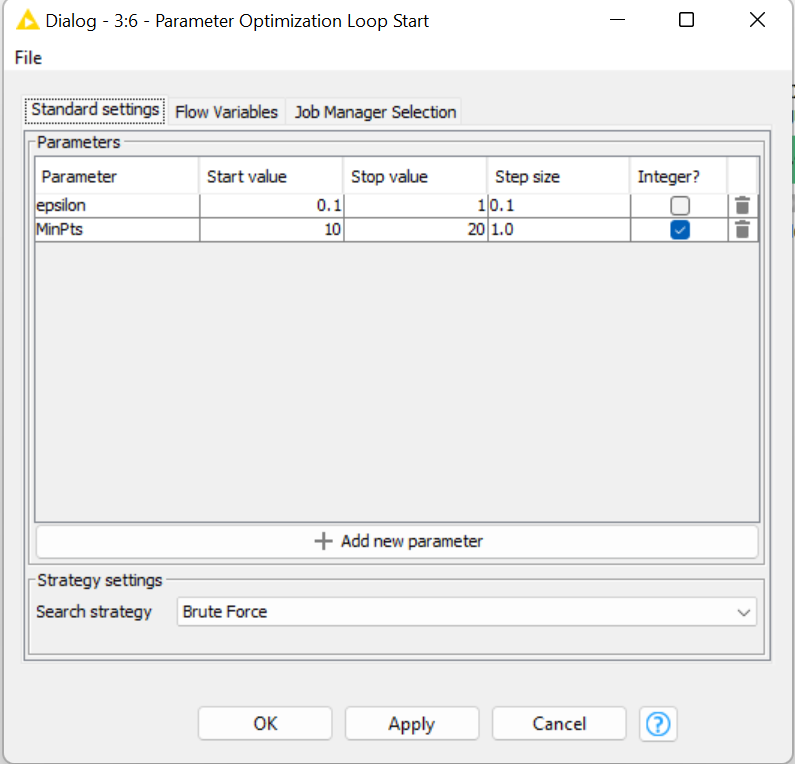 Automated discovering of best epsilon and minimum points for OPTICS clustering - KNIME Analytics ...