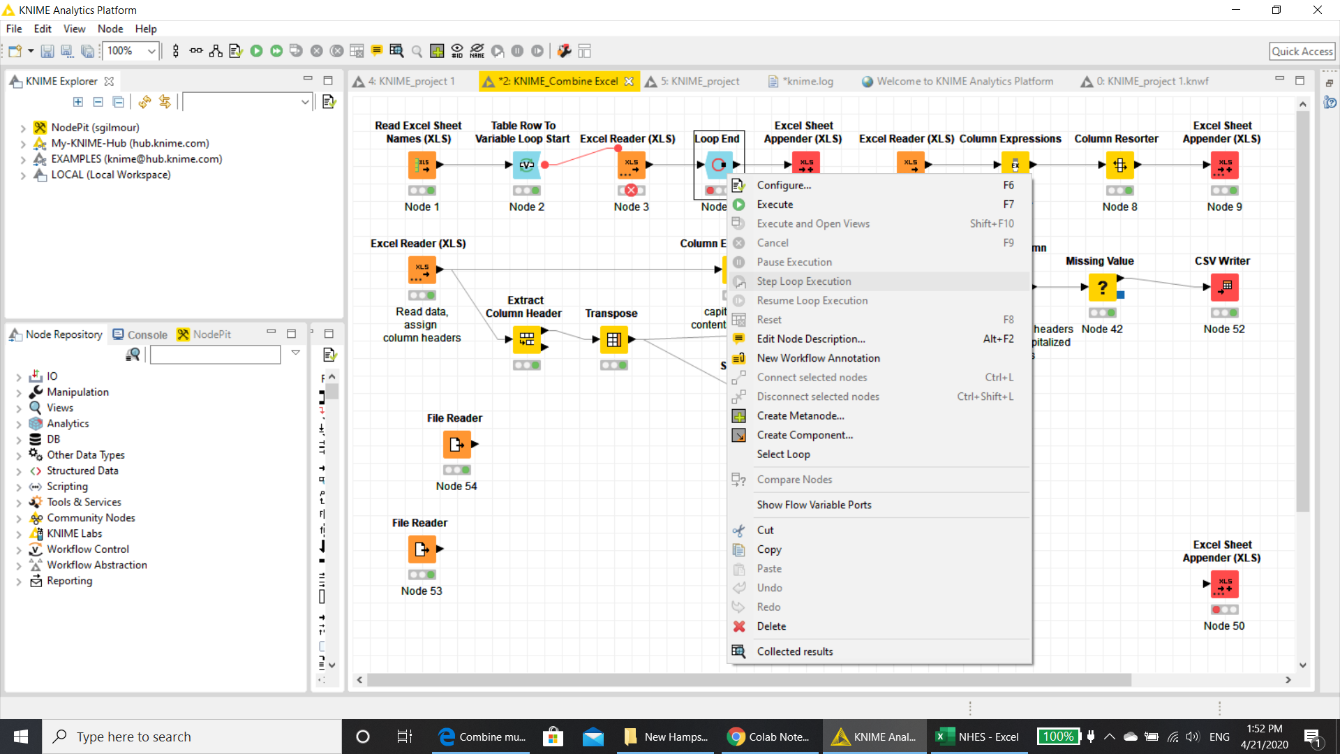 Combine multiple excel files but only the first 5 rows. - KNIME Analytics Platform - KNIME ...