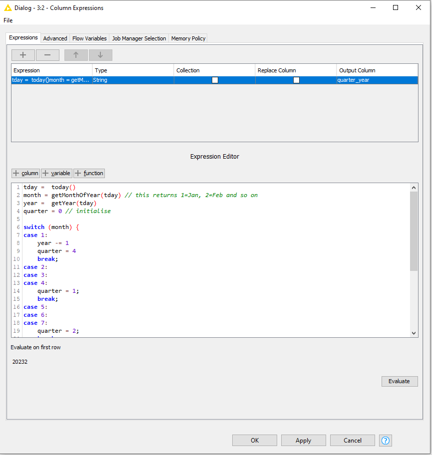 Today function is not working in Column Expression Node - KNIME Analytics Platform - KNIME ...