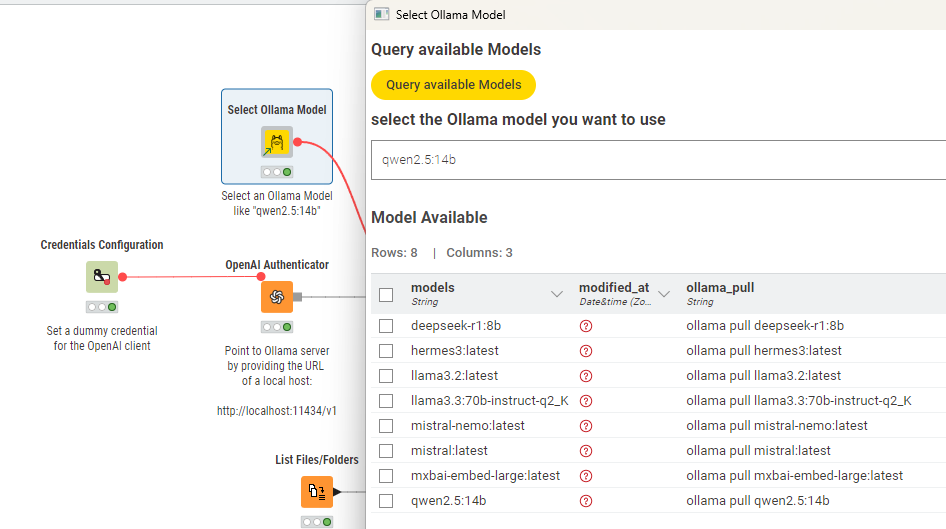 Agentic AI - local LLMs and Ollama - problems with names of parameters - KNIME Analytics ...