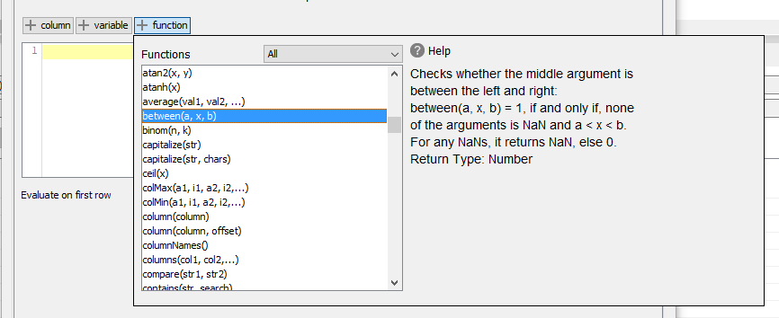 Column Expressions Between Function - KNIME Analytics Platform - KNIME ... Column Expressions Between Function - KNIME Analytics Platform - KNIME ...