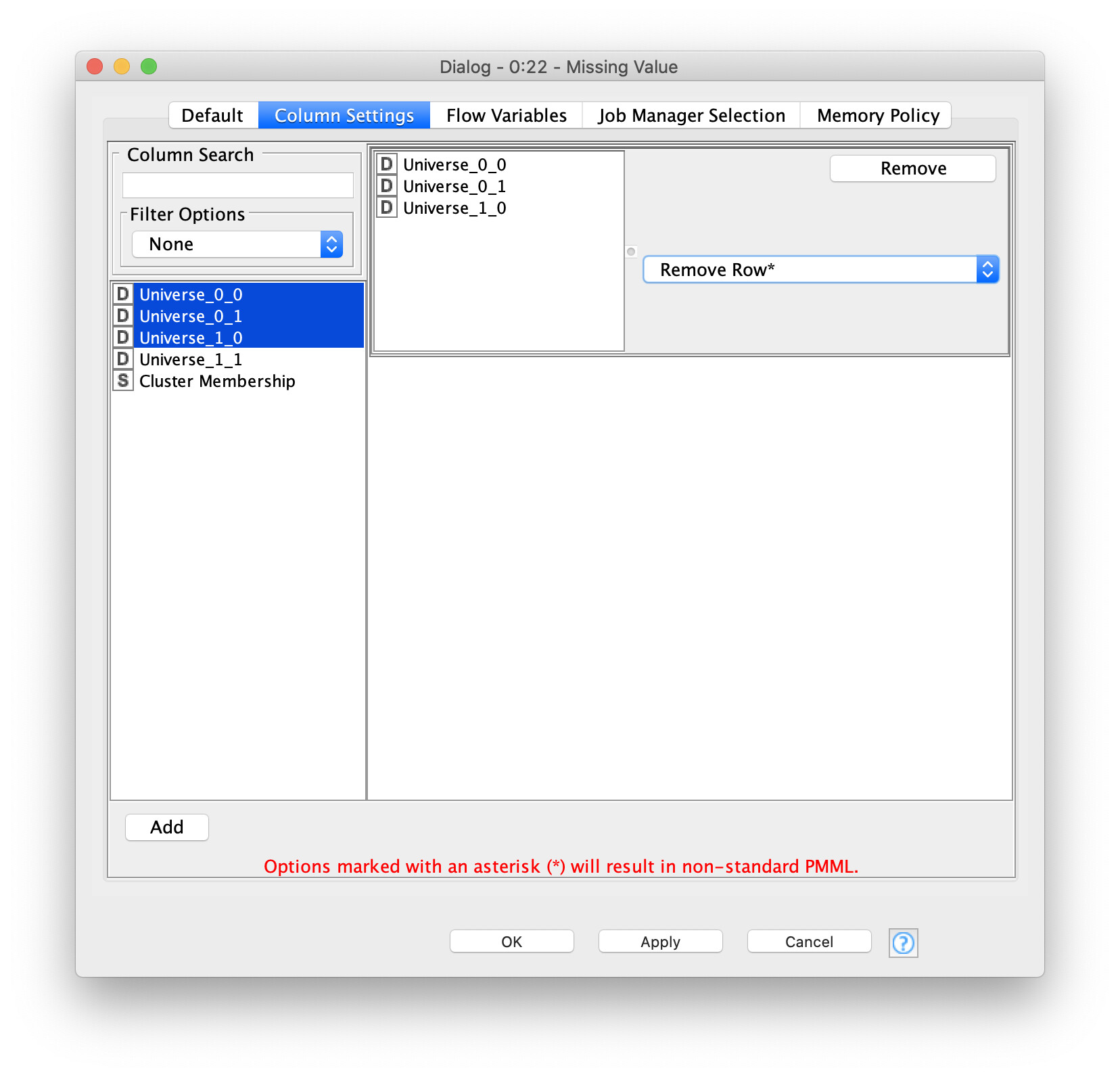 Transfer Variables Linear Regression Learner Node To Table View Node Knime Analytics
