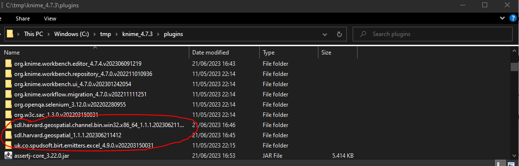 Unable to install KNIME Geospatial Analytics Extensions - Community ... Unable to install KNIME Geospatial Analytics Extensions - Community ...