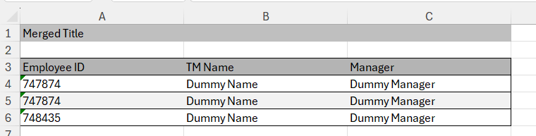 Row Title into Excel File using Continental Nodes - Community ...