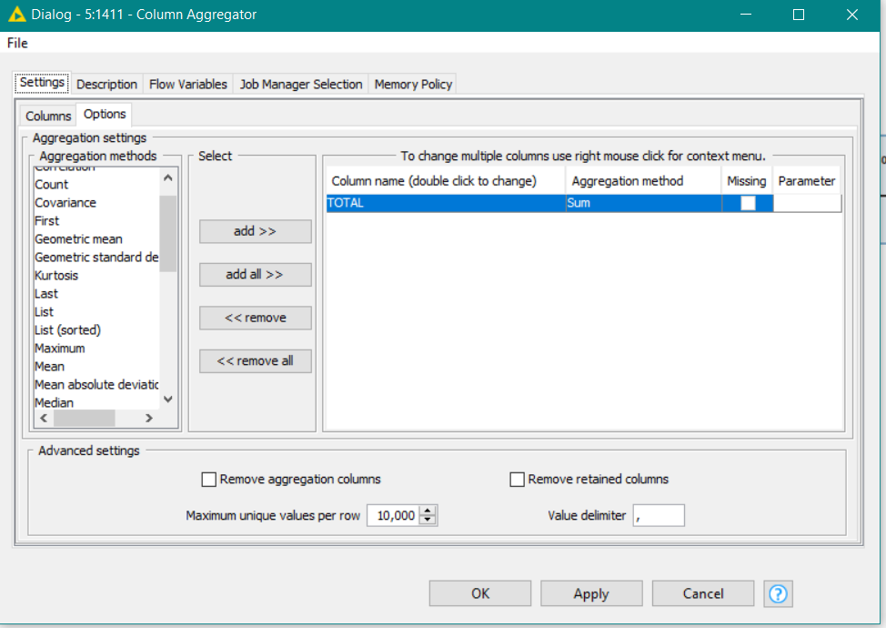 How To Create A Dinamic Sum Of Columns Total Like Pivot Excel Knime Analytics Platform