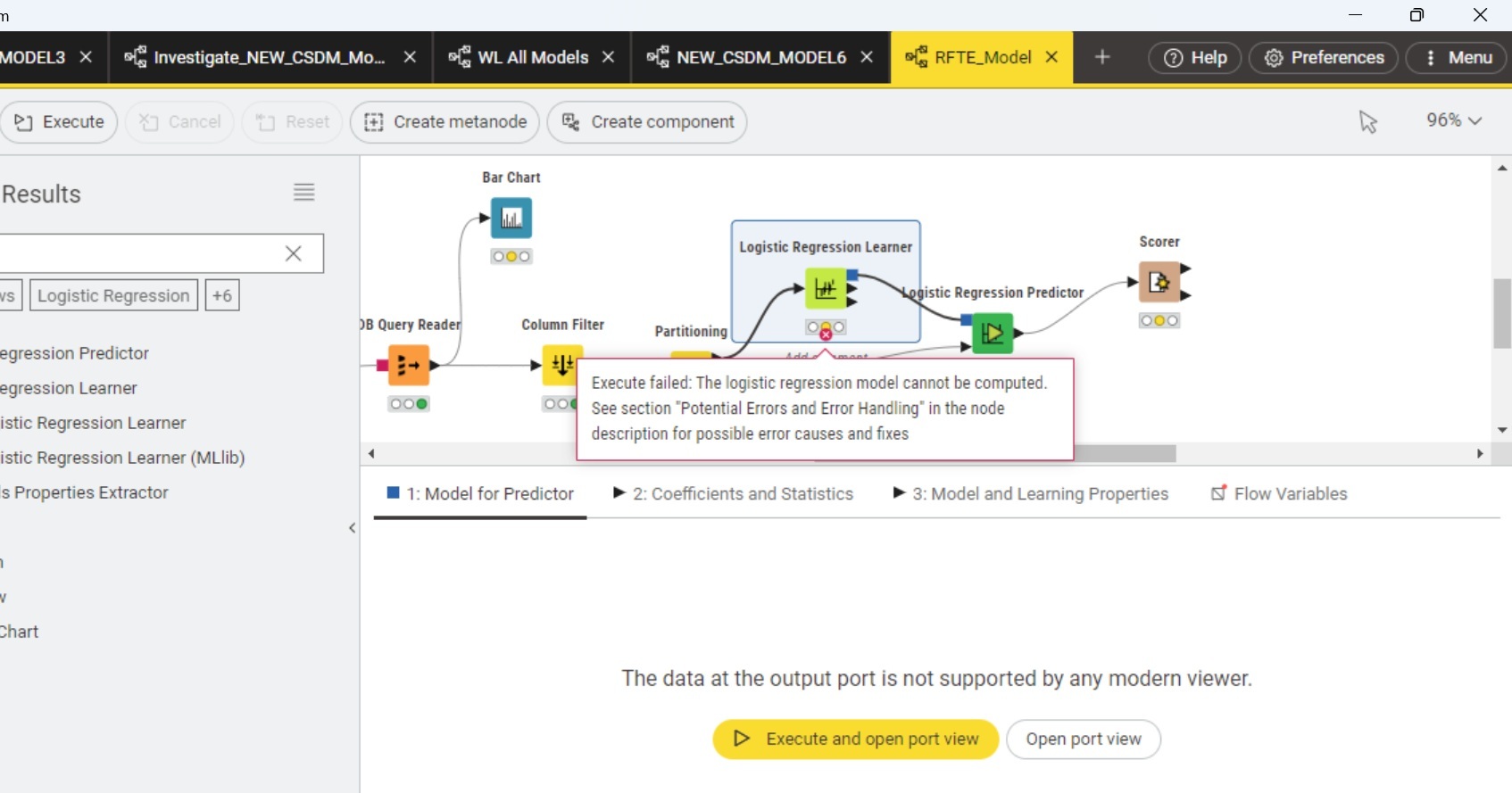 Logistic Regression Error Message - KNIME Analytics Platform - KNIME Community Forum