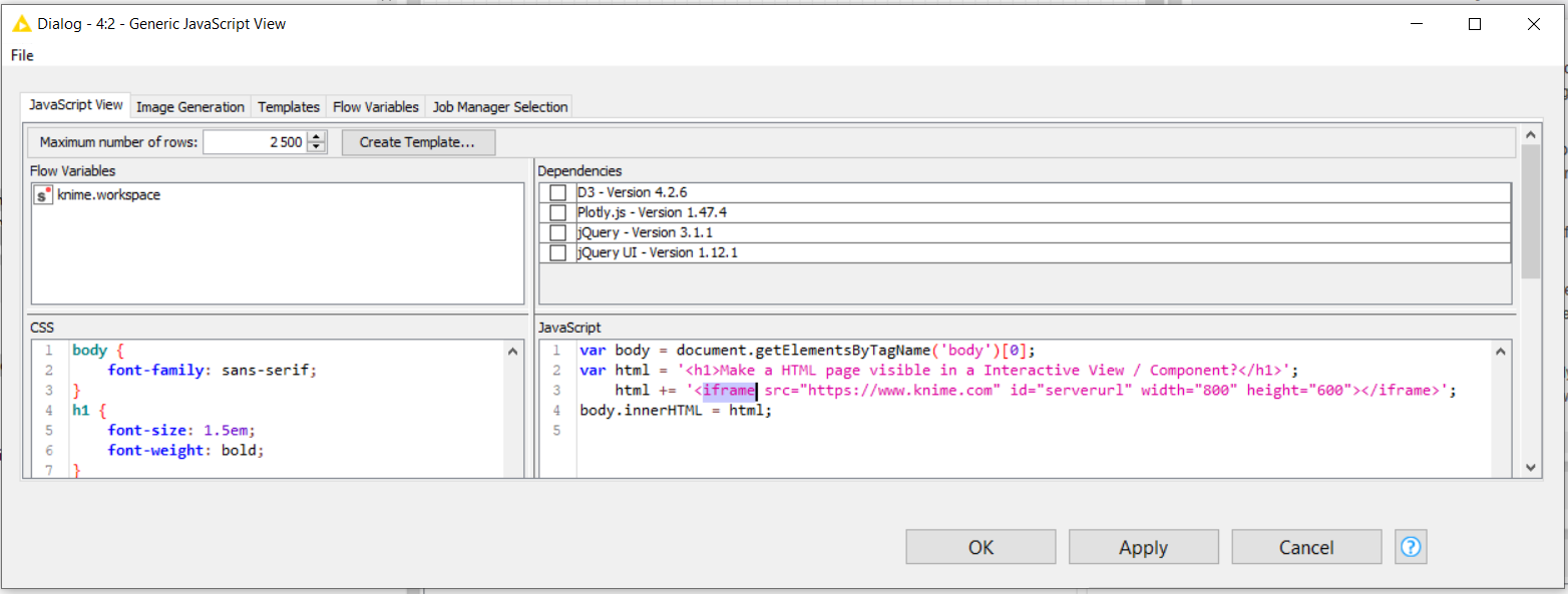 Make a HTML page visible in a Interactive View / Component? - KNIME Analytics Platform - KNIME ...